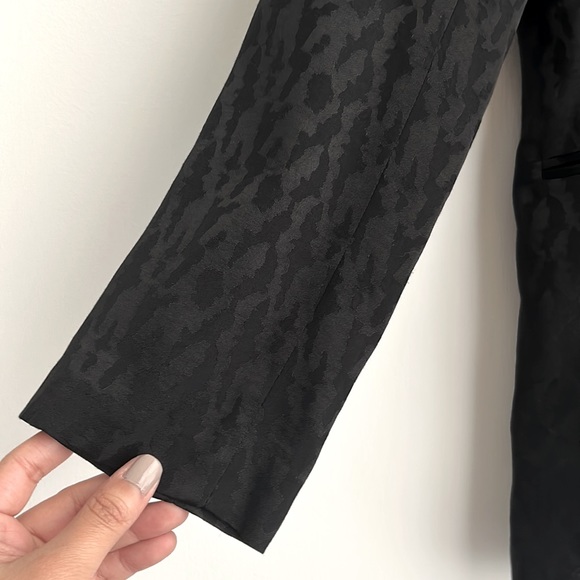 Maje | Jackets & Coats | Maje Black Leopard Print Long Sleeved Blazer ...